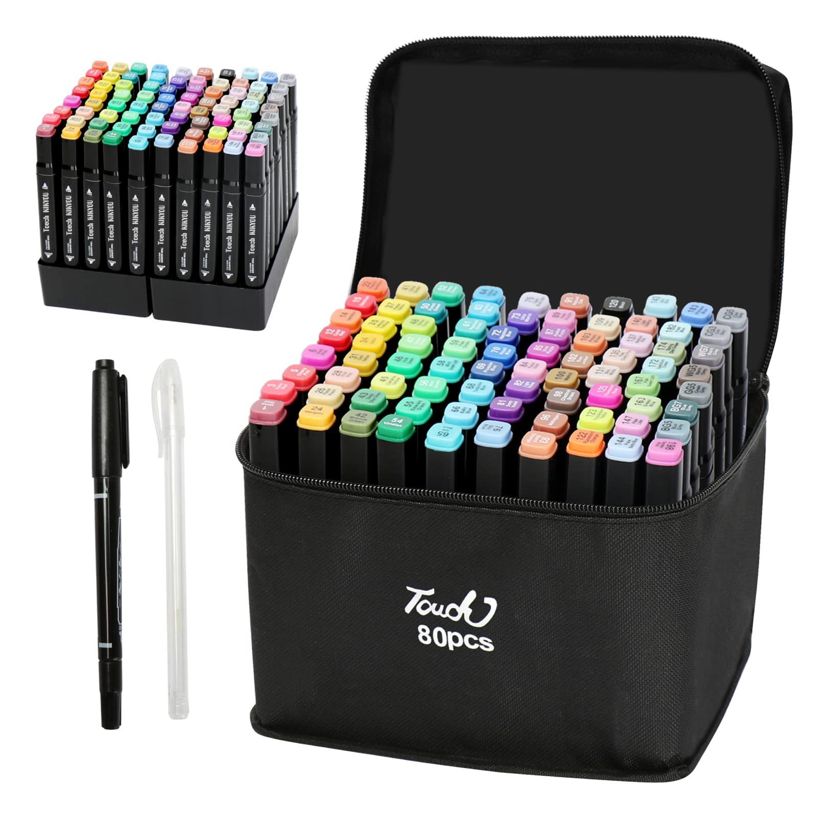 Mua JULAU Alcohol Markers Set Brush Tip: 80 Colors Dual Tip Artist ...