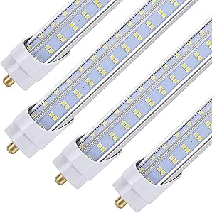 (10-Pack),8 Foot LED Bulbs,120W 13500lm 6000K Cold White, Super Bright ...