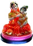 Buy Brijbhoomi Damodar Krishna Ukhal Bandhan Polyresin Idol Multicolour ...