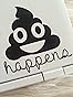 Amazon.com: Laptop Decal Poop Happens Funny Cute Humor Love Vinyl ...