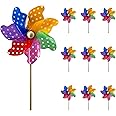 Amazon.com: IilLittle 10 Pack Rainbow Pinwheels, Pinwheels for Yard and ...