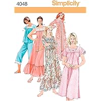 Amazon.com: Simplicity Sewing Pattern 4048 Misses Sleepwear, BB (M-L-XL ...