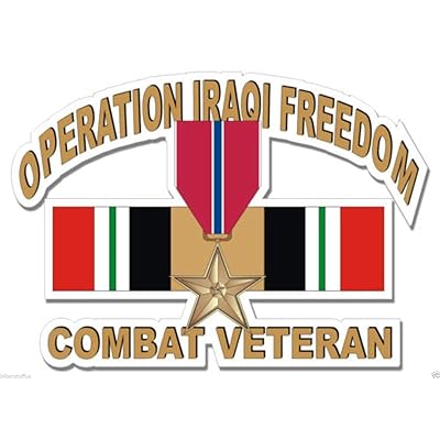 Buy MFX Design Operation Iraq Freedom Combat Veteran Bronze Star Bumper ...