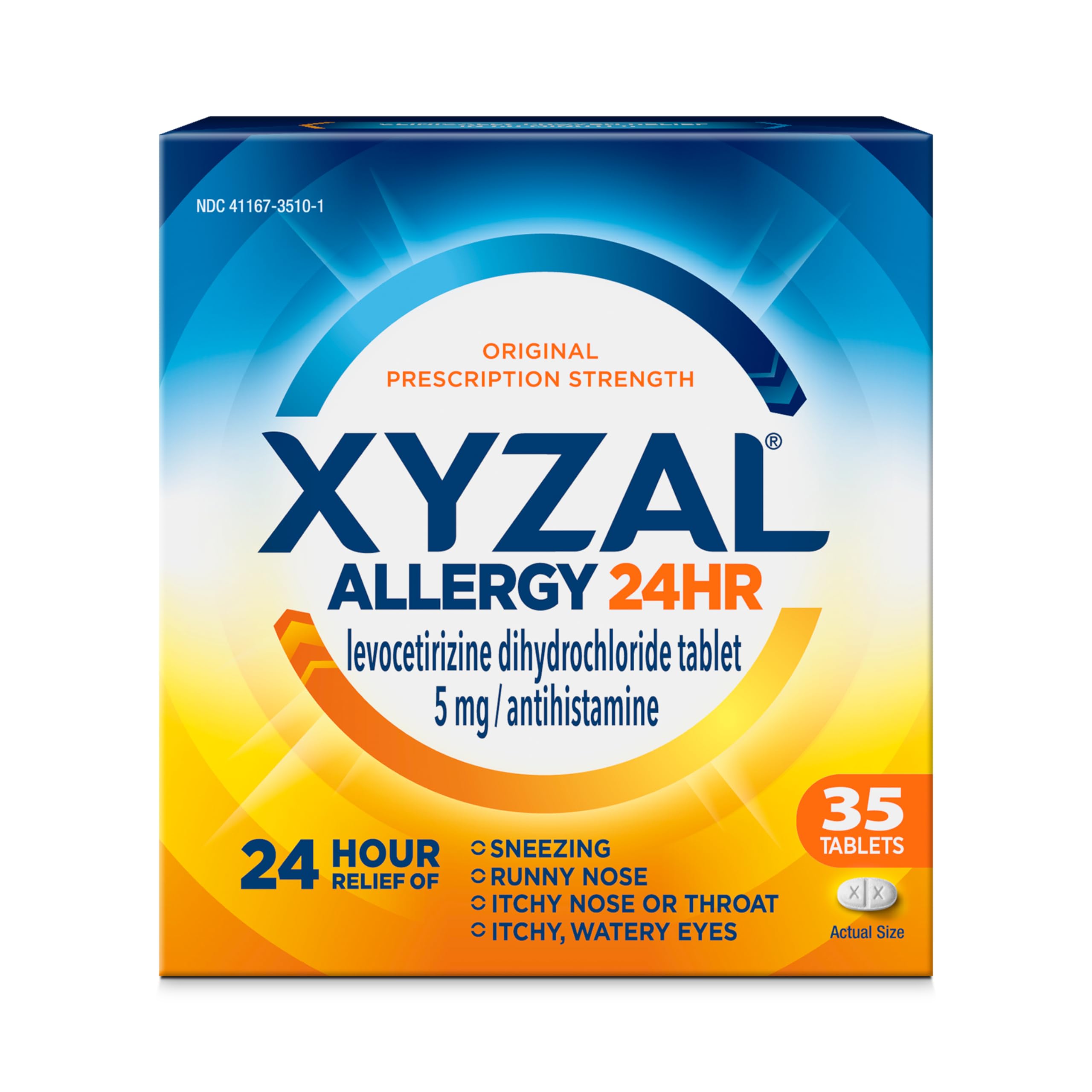 Mua Xyzal Allergy Pills, 24-Hour Allergy Relief, 35-Count, Original ...