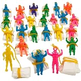 Amazon.com: ArtCreativity Mini Paratroopers with Parachutes, Bulk Pack ...
