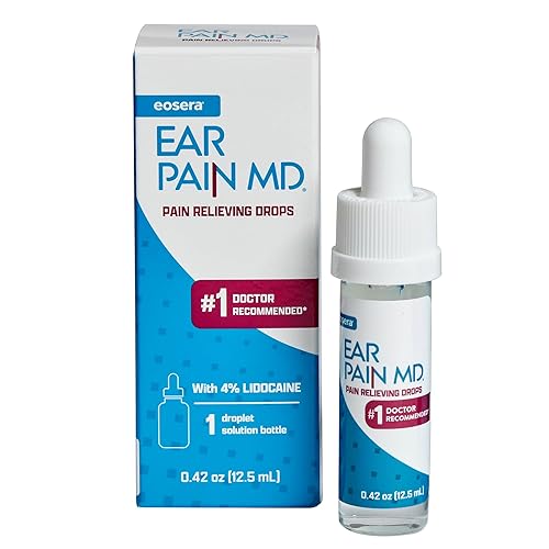 Eosera Ear Pain MD® - 4% Lidocaine Ear Drops for Maximum Strength Pain ...