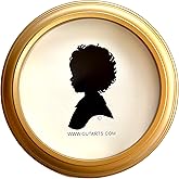 Amazon.com - CUT ARTS Round Black 8" Picture Frame