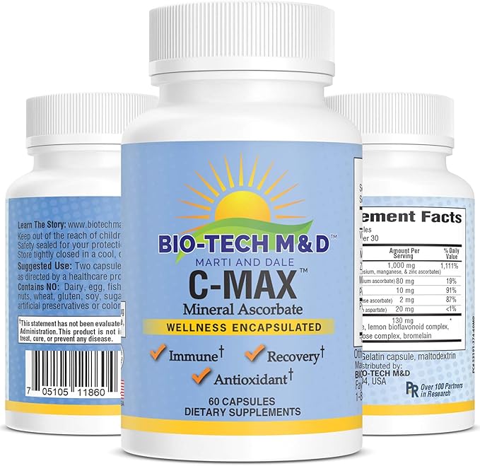 C-Max Vitamin C Dietary supplement ascorbic acid essential nutrient ...