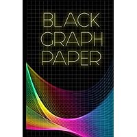 Black Graph Paper: 100 Pages Of Pitch Black Grid Paper in 6x9 format: A ...