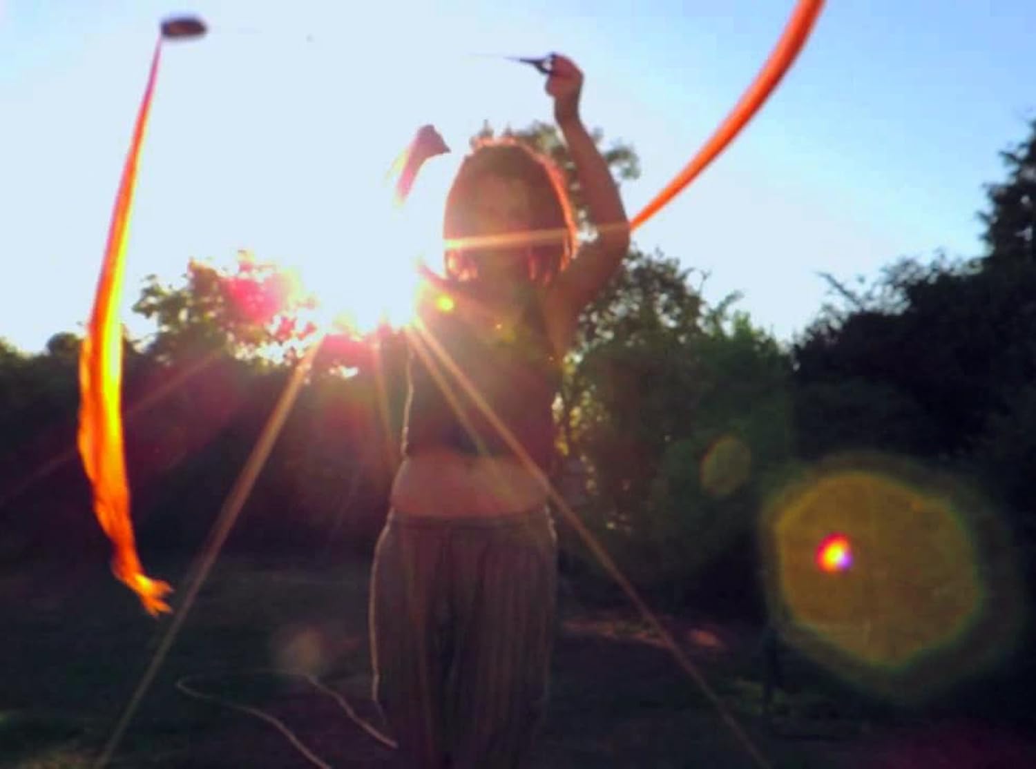 Flames N Games ANGEL POI Set (Purple) Practice Poi AKA Scarf Spiral Poi ...