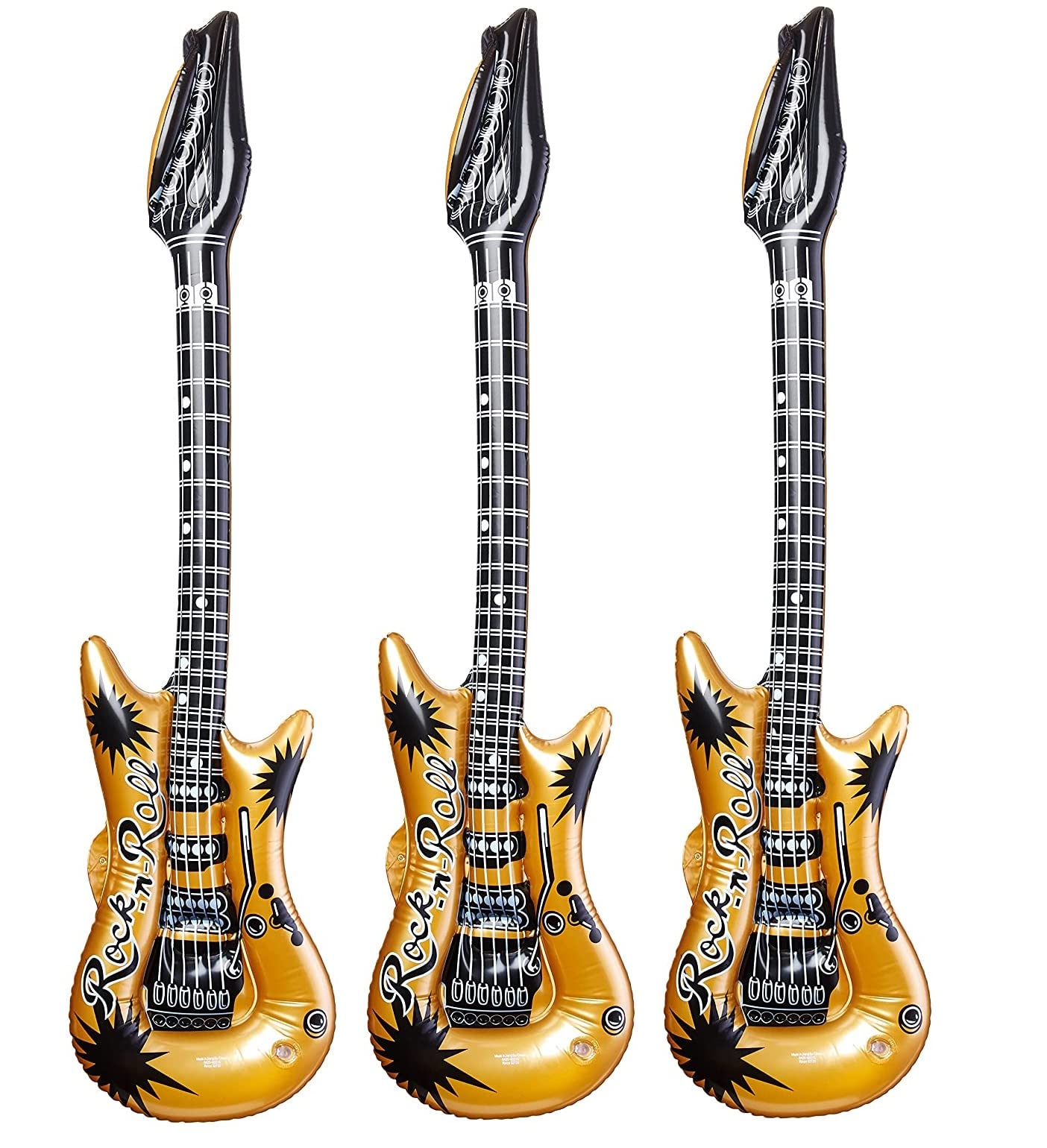 Mua Gold Rock-n-Roll Inflatable Guitar (40 Inches) Vinyl. Perfect Party ...