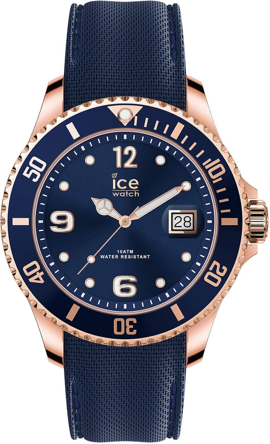 Ice-Watch - Ice Steel Blue Rose-Gold - Montre Bleue pour Homme avec ...