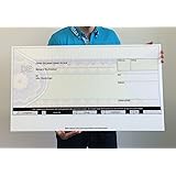 4 Stück XXL PR- Scheck 69 x 56 cm Spendenscheck Dekoscheck Europascheck ...