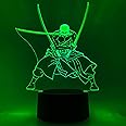 Otaku Lamps Zoro One Piece – Anime Lamp Figure Night Light, 16 Color ...