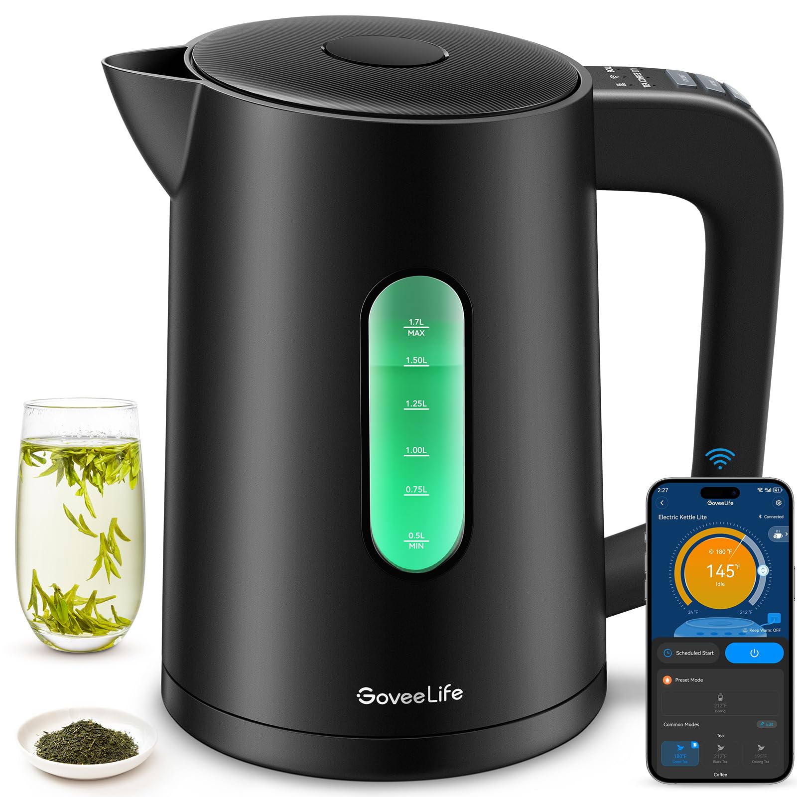 Mua Smart Kettle Temperature Control 1.7L, 1500w WiFi Tea Kettle ...