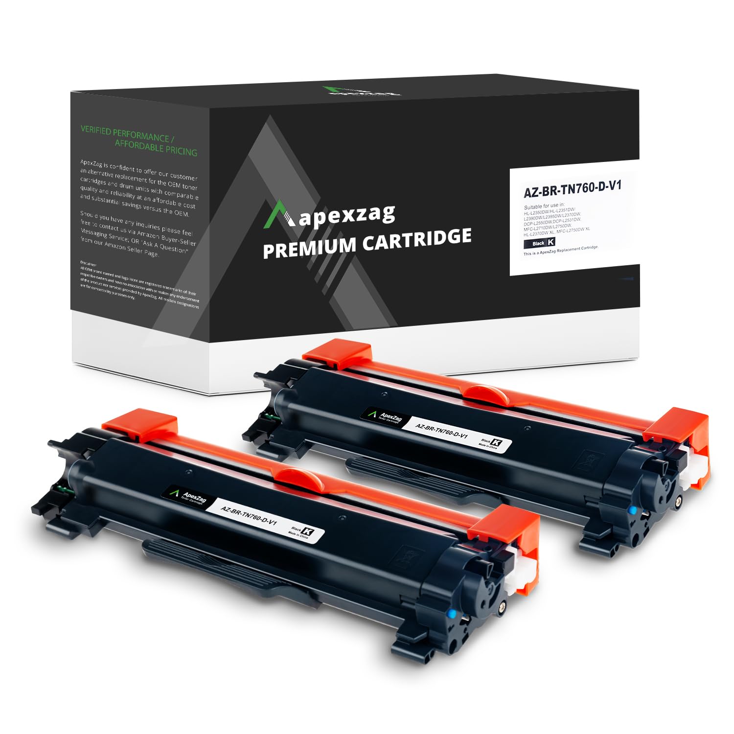 TN760 Toner for Brother Printer High Yield Ink Cartridges, Compatible ...
