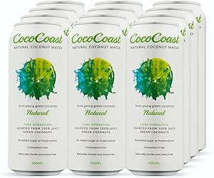 CocoCoast Natural Coconut Water 12 Pack of 500 ml : Amazon.com.au ...