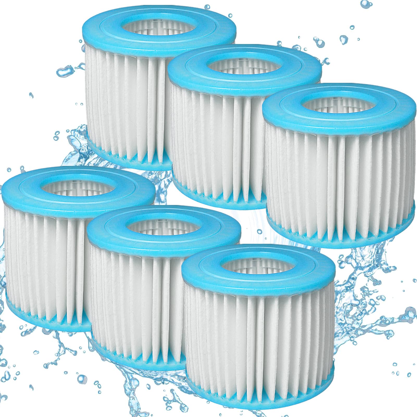 Zeumzwf Type VI Hot Tub Filter Spa Filter Replacement Cartridges for ...