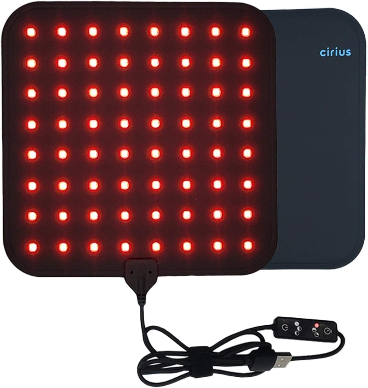 Amazon | Cirius シリアス 近赤外線 LED パッド ヘルスケア アイテム 携帯便利 USBポート 生活防水 2.5mm 丈夫な耐久性 3段階温度 タイマー機能 | Cirius ...