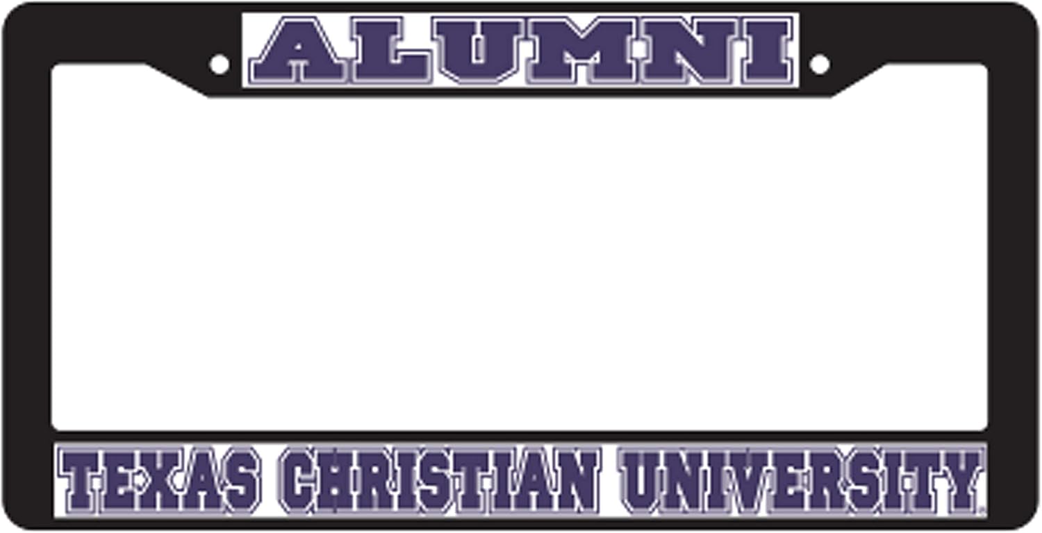 Amazon.com : Texas Christian (TCU) Plate_Frame (BLK Plate Frame TCU ...
