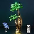 Amazon.com: LIGHTSHARE Gorgeous Artificial Lighted Solar Palm Tree 4FT ...