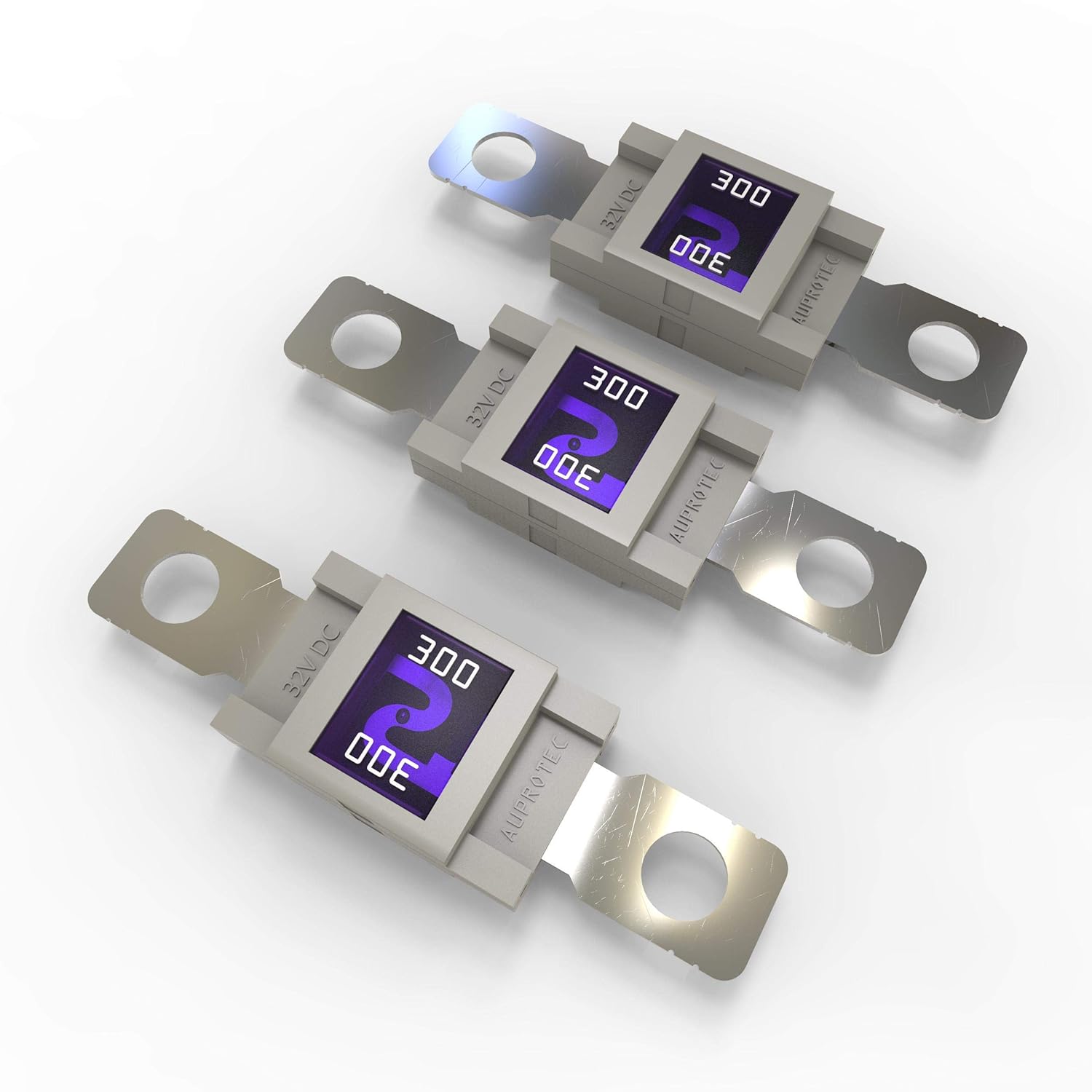 Auprotec® MEGA High current fuse Bolt-on fuses: 300 amp grey, 3 pcs ...