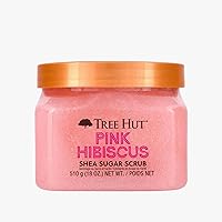 Amazon.com : Tree Hut Pink Hibiscus Shea Sugar Scrub, 18 oz, Ultra ...