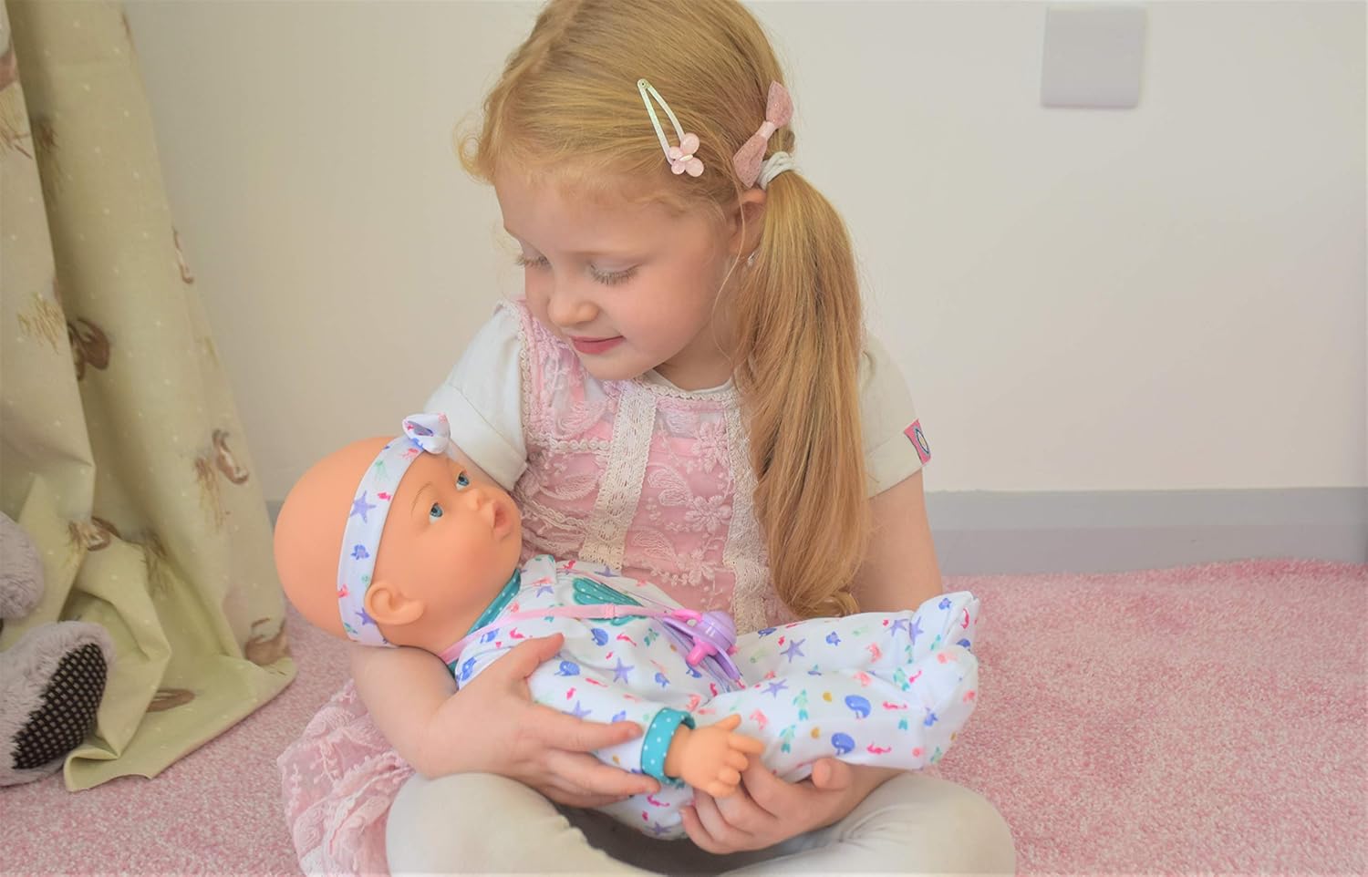 KOOKAMUNGA KIDS 16 Inch Interactive Baby Expressions Doll & Accessories ...