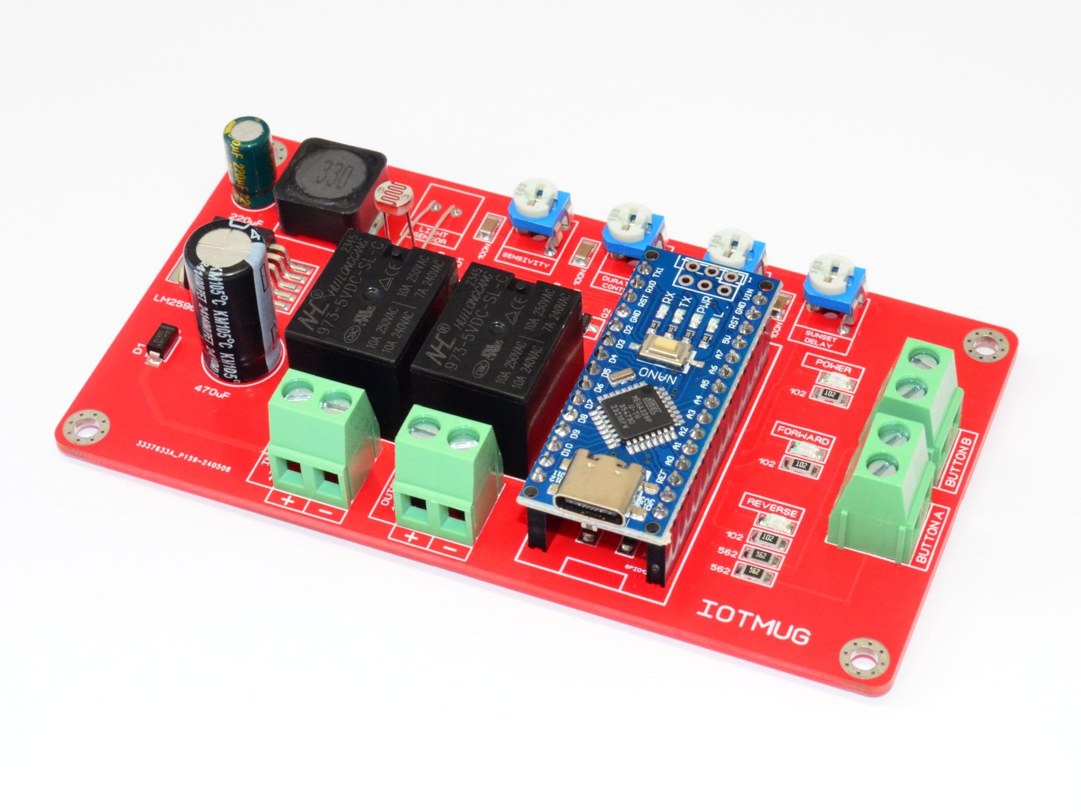 Automatic Chicken Coop Reverse Polarity Door Gate Opener Controller 12 ...