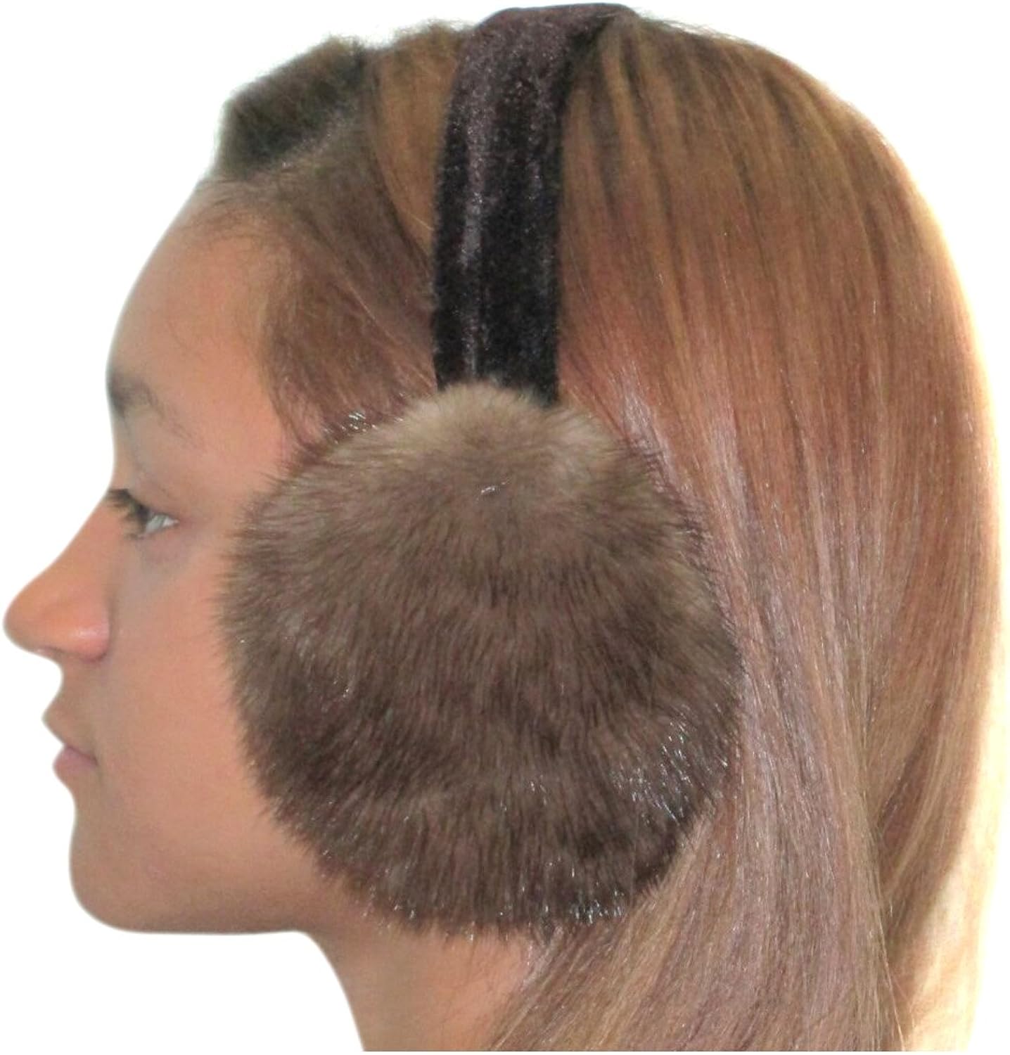 Medium Brown Natural Russian Sable Ear Muffs at Amazon Women’s Clothing ...