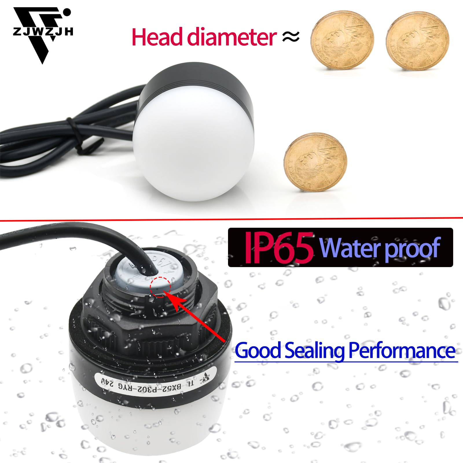 Mua ZJWZJH 24V LED Industrial Warning Lights, 3 Colors 1 Layer, Column ...