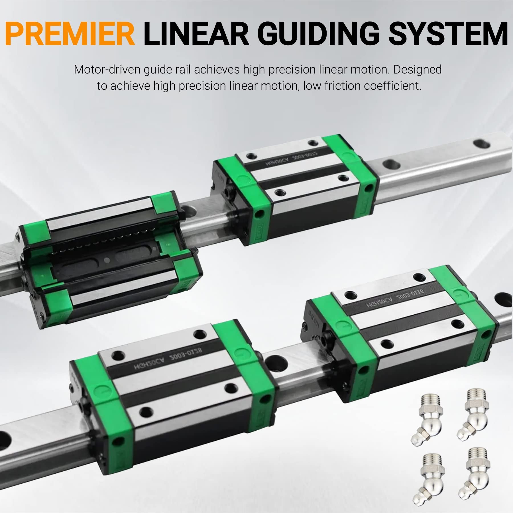 Mua ANWOKIT Linear Guide Rail kit 2Pcs HGR20-2000mm Linear Slide Rails with HGH20CA Carriage ...