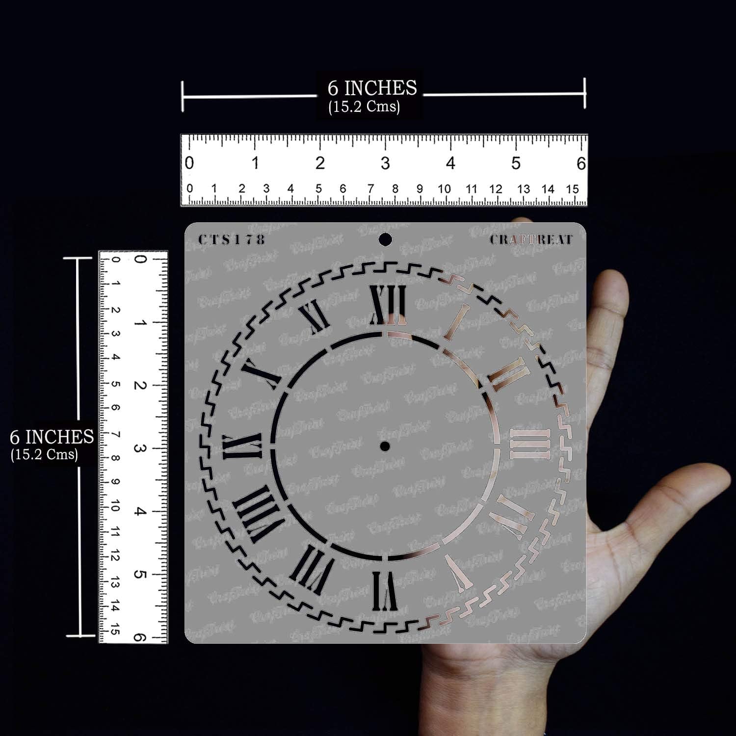 CrafTreat Clock Stencils for Painting on Wood, Canvas, Paper, Fabric ...