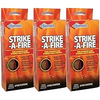 Amazon.com: Strike-A-Fire Diamond Brand Fire Starter Matches - 3 Boxes ...