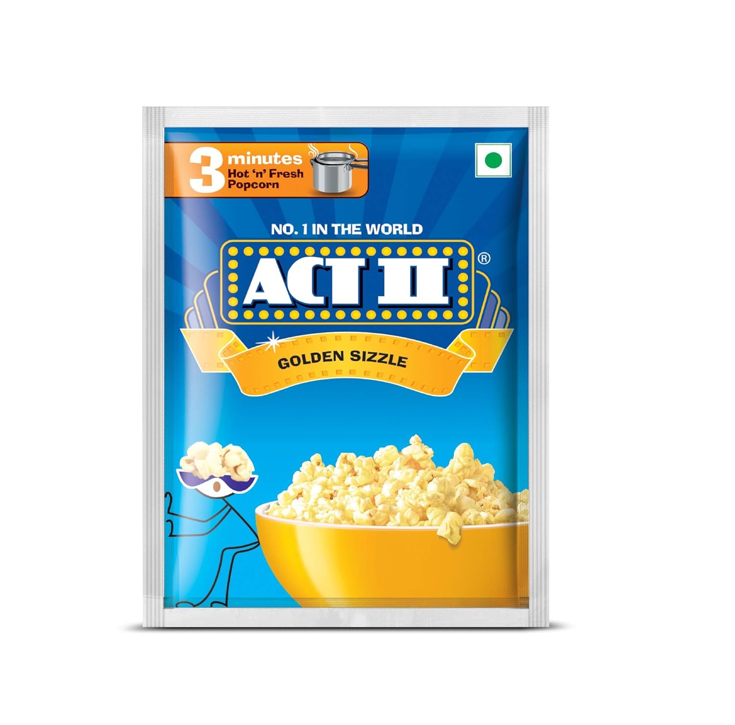 Act II IPC Golden Sizzle Popcorn, 41g: Amazon.in: Grocery & Gourmet Foods