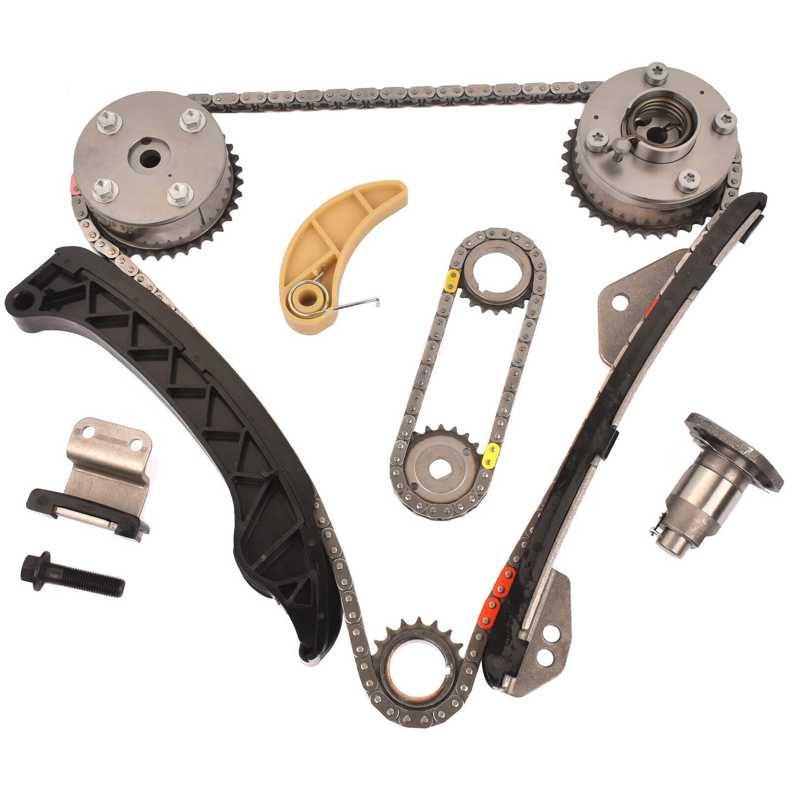 Flynsu Timing Chain VVT Gear Sprocket Kit Replacement for 2009-2015 ...