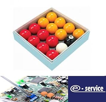 billard boule jaune et rouge