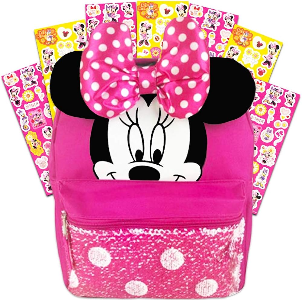 Amazon.com: Disney Minnie Mouse Backpack for Girls Toddlers Kids ...