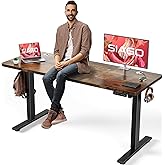 Amazon.com: SIAGO Electric Standing Desk Adjustable - 48 x 24 Inch Sit Stand up Desk with Cable ...
