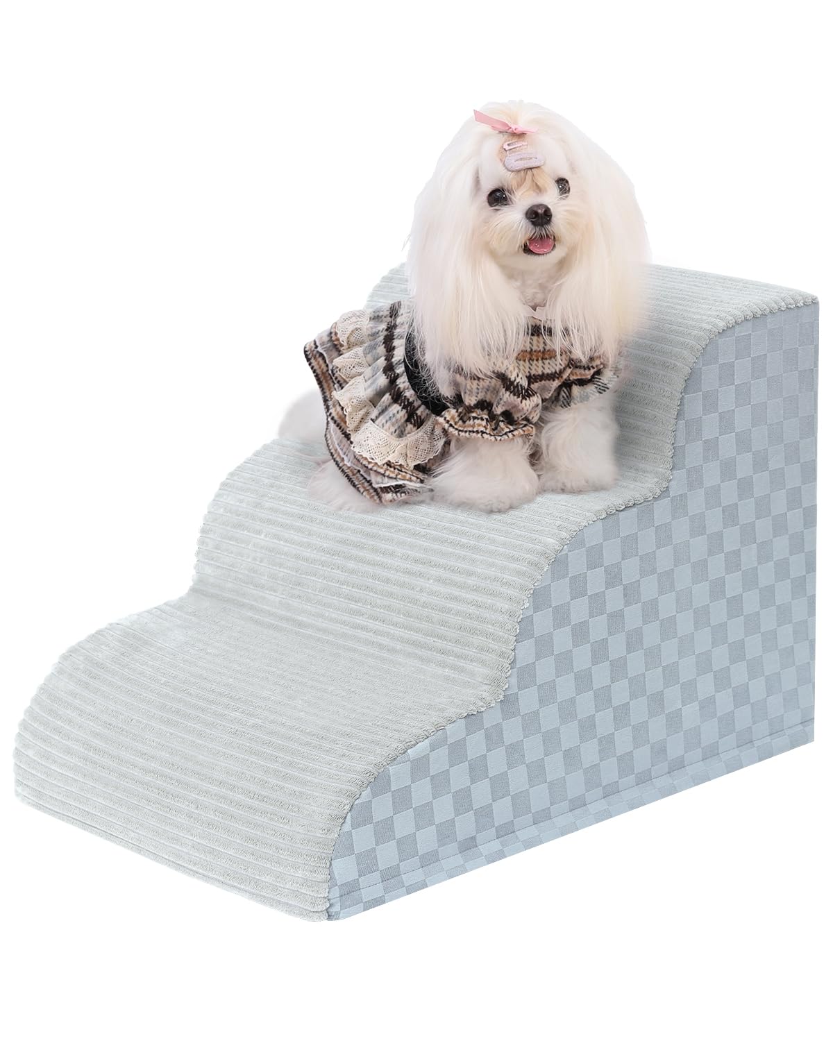 Dog Stairs Ramp for Couch 15.7" H, 3-Step Pet Stairs for Small Dogs ...