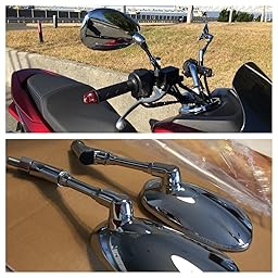 Amazon | タナックス バイクミラー ナポレオン スティングレイミラー クロームメッキ 左右共通 10mm正ネジ APO-101-10 | ミラー | 車＆バイク 通販