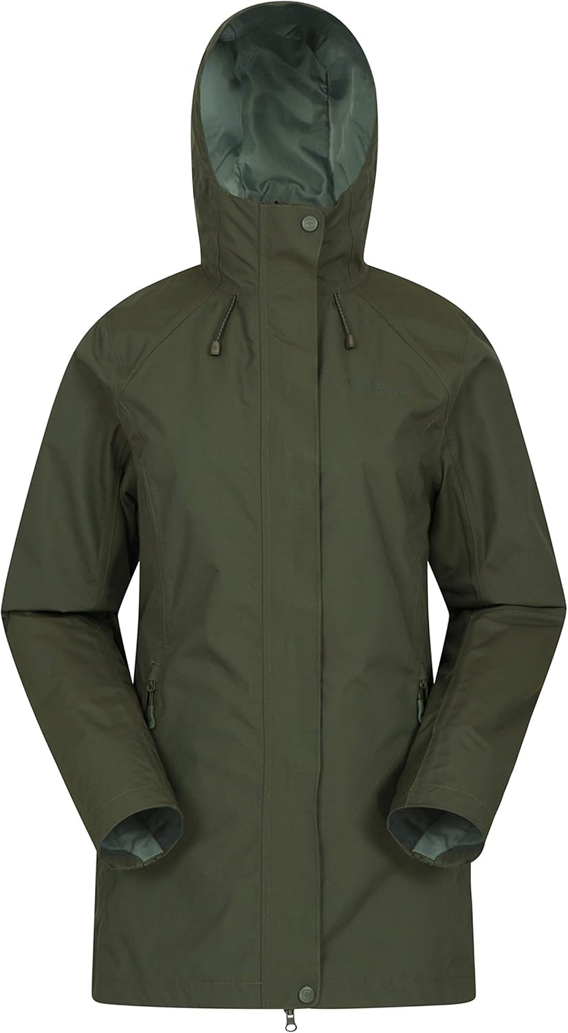 Mountain Warehouse Rainstorm Womens Waterproof Jacket - Taped Seams ...