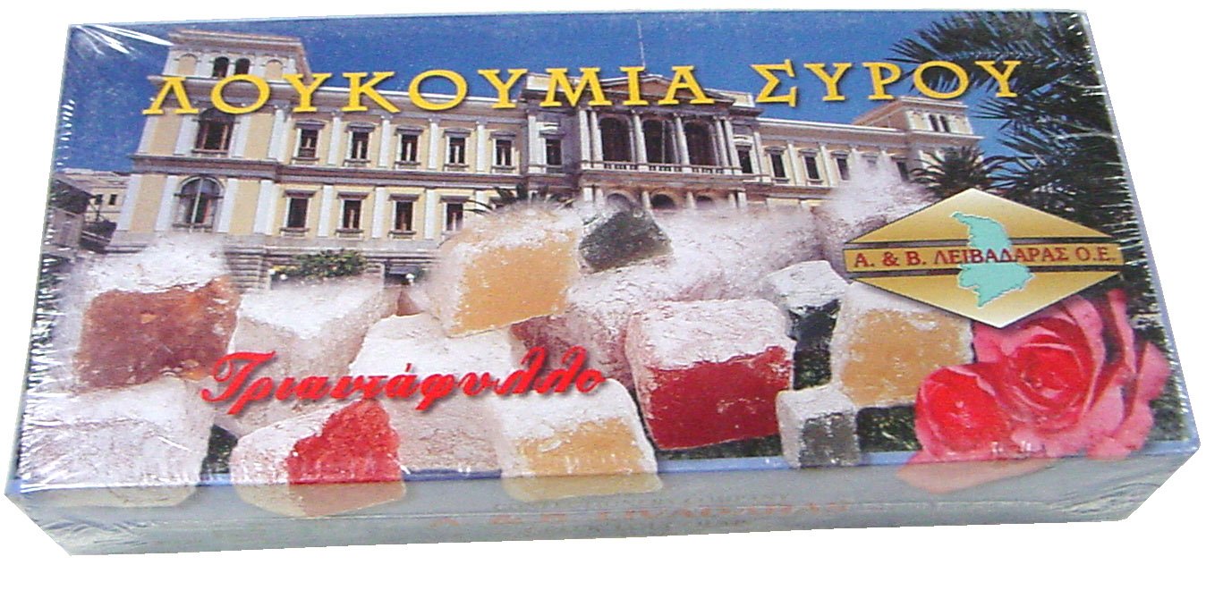 Amazon.com : Greek Delight Loukoumi (Turkish Delight) with Mastic 400g ...
