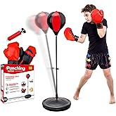Amazon.com : Punching Bag Set for Kids Incl Punching Ball with ...
