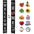 Amazon.com : Welcome Sign for Front Porch Standing, Interchangeable ...