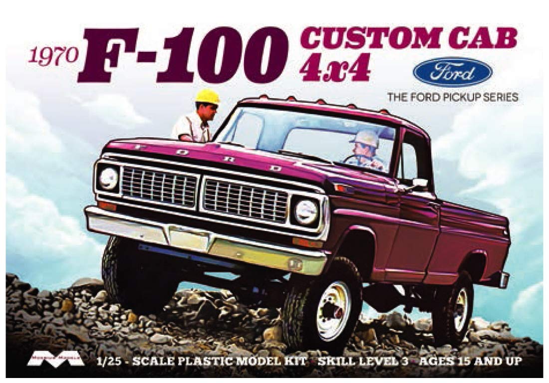 Mua 1970 Ford F-100 Custom Cab 4x4 1:25 Scale Model Kit trên Amazon Mỹ ...