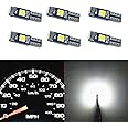 Amazon.com: WLJH 6x T5 LED Wedge Bulbs Canbus Error Free 74 73 17 Extremely Bright White 3030 ...