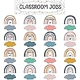 Amazon.com: 65pcs Bohemian Rainbow Classroom Jobs Bulletin Board Set ...