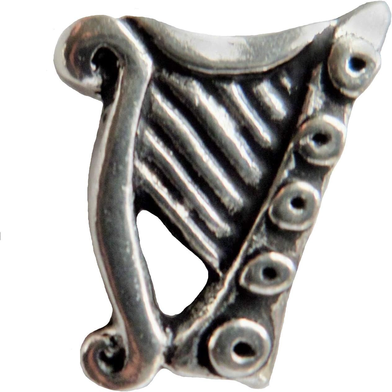 Amazon.com: Irish Harp Pin Badge - Hand Made in Cornwall, England in ...