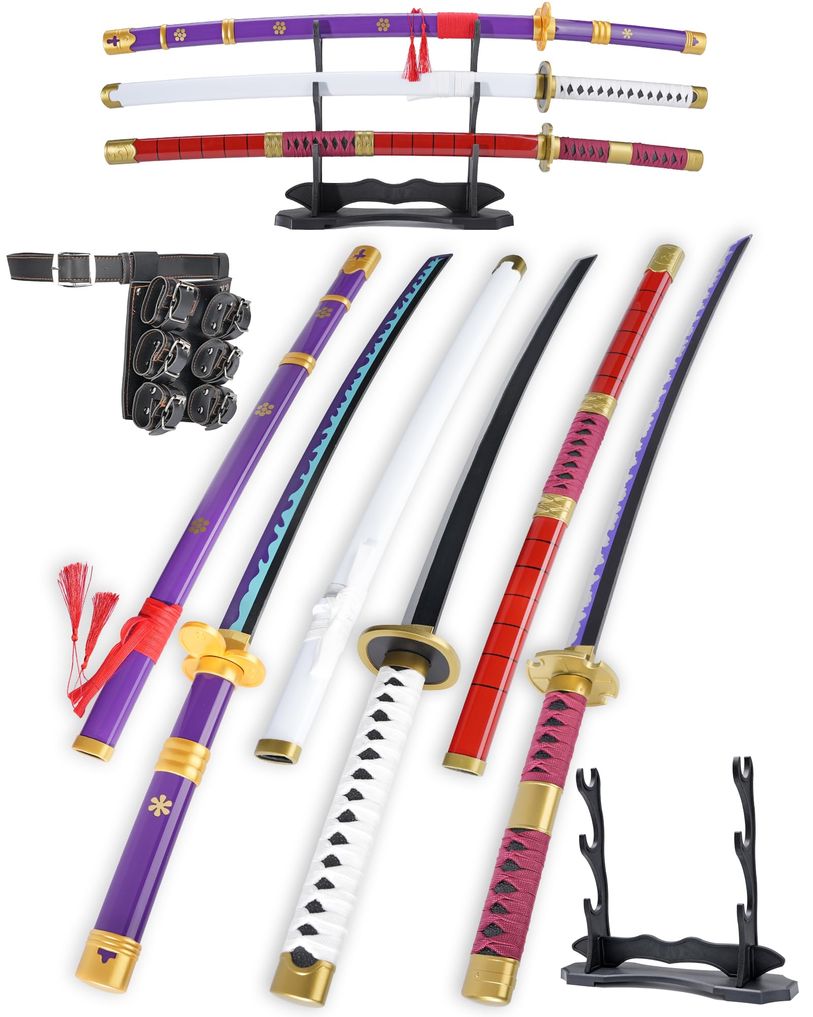 Cold Blade Roronoa Zoro Sword - 41 inches Anime Sword Replica with Belt ...